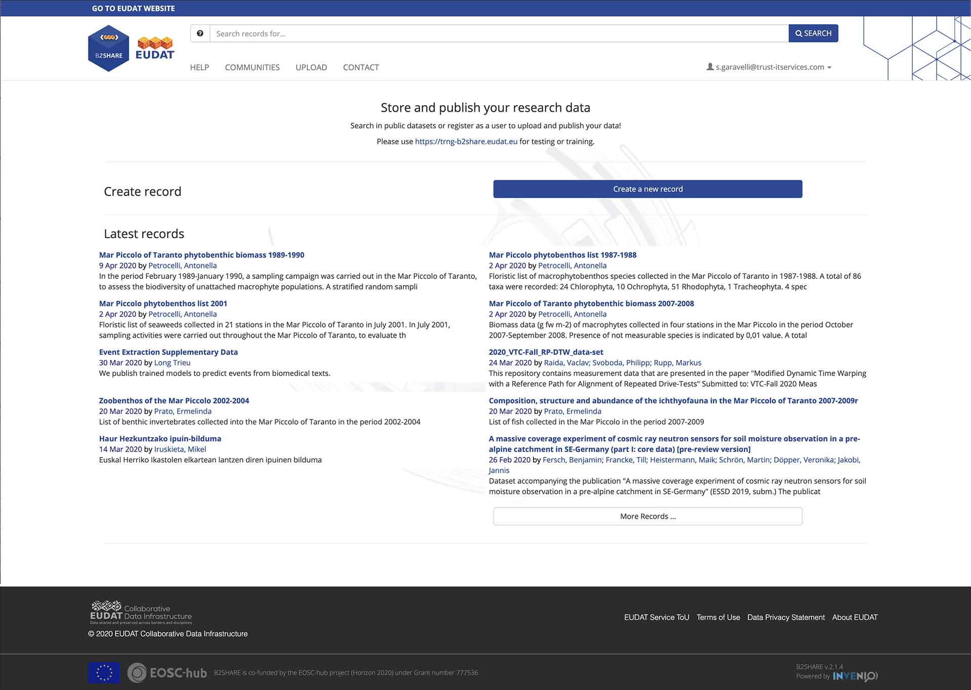 Are you looking for a trusted solution to store and share your research data with metadata? Don ...