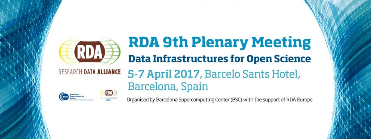 Find all EUDAT events at the RDA 9th Plenary, Barcelona, Spain | EUDAT